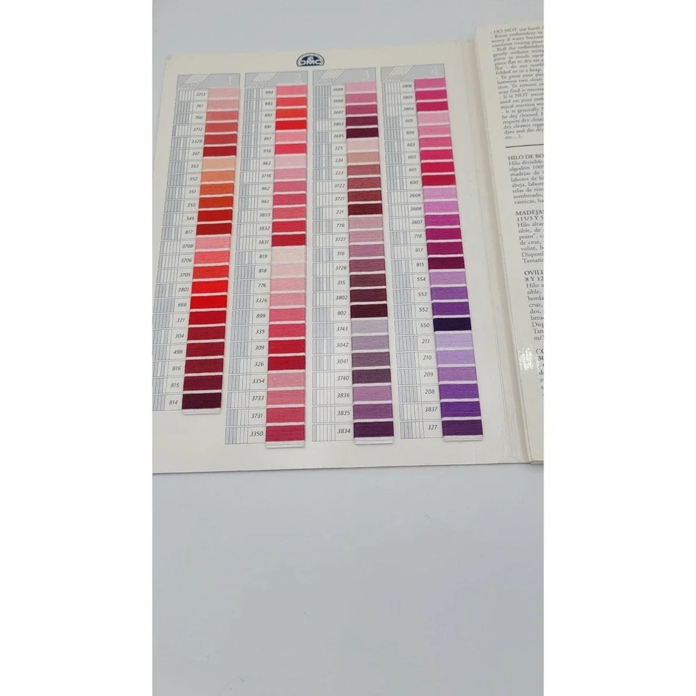 Dmc | Art | Dmc Creative World Pearl Cotton Floss Sample Book 200 ...